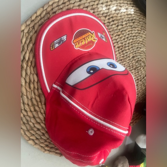 Disney | Toys | Disney Cars Lightning Mcqueen Red Hat | Poshmark